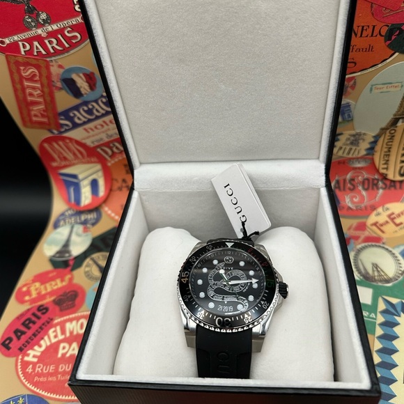 Gucci | Accessories | Gucci Dive Watch 363 486mm With Crown | Poshmark